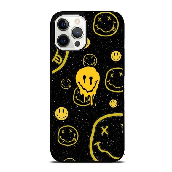 Accessories | Gothic Black And Yellow Smiley Face Iphone Case | Poshmark